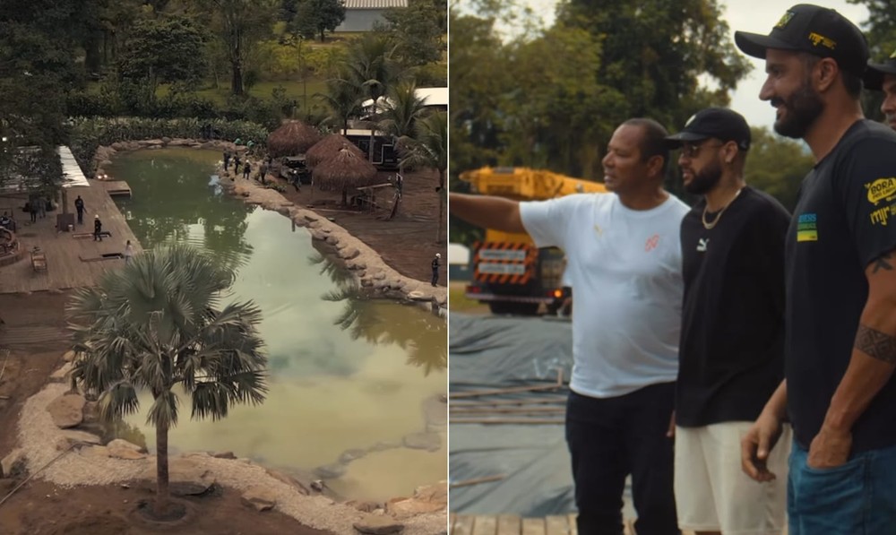Obra De Neymar Interditada Veja O Antes E O Depois Do Lago Artificial