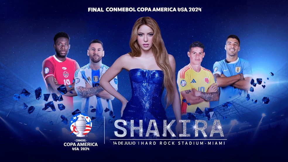 Shakira é anunciada como atração da final da Copa América