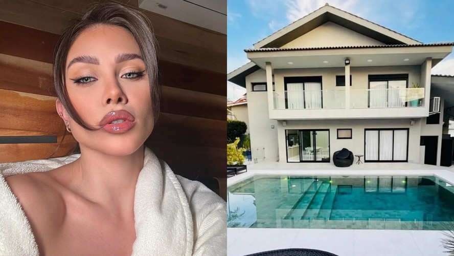 Casa de Flavia Pavanelli com piscina, três suítes e closet deslumbrante ...