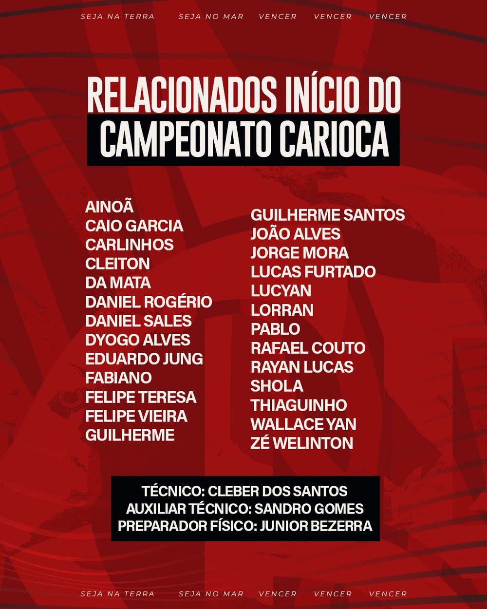 Flamengo relaciona jogadores para a pré-temporada nos Estados Unidos ...