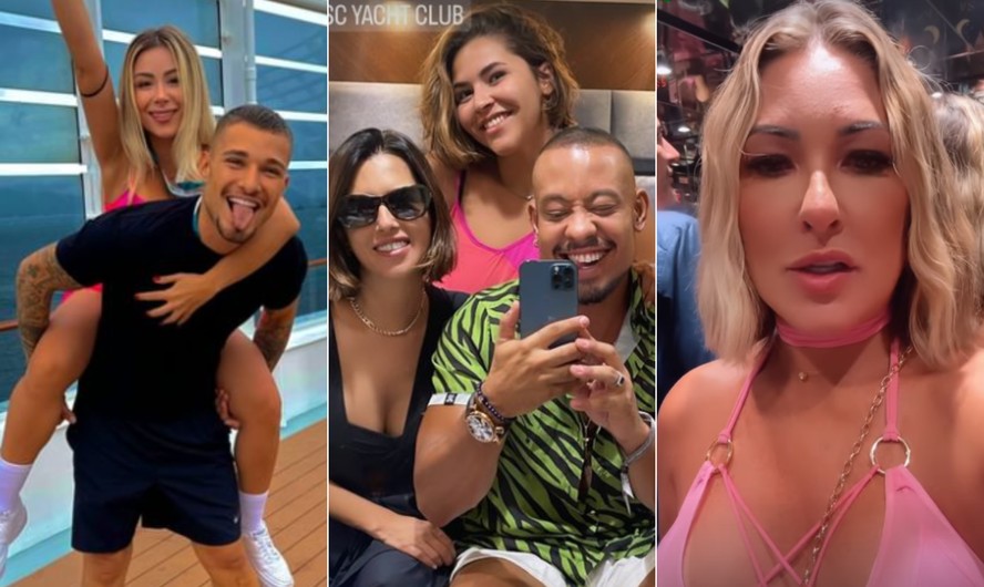 'Negócio está sério aqui': famosos relatam clima em cruzeiro de réveillon após homem cair no mar