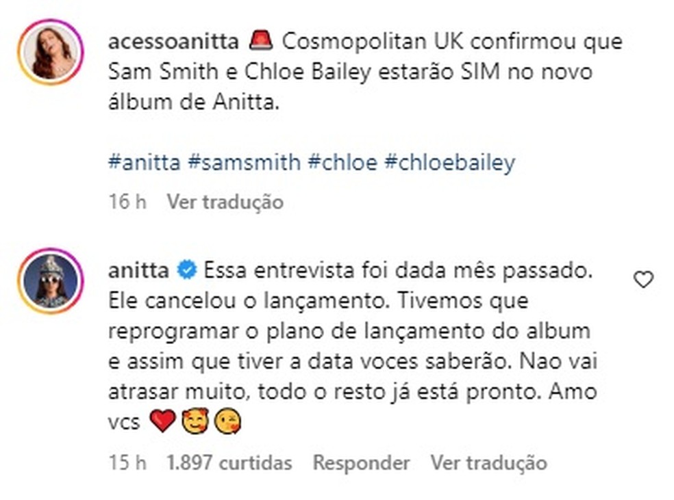 Sam Smith cancela feat com Anitta e gera revolta de fãs da cantora ...