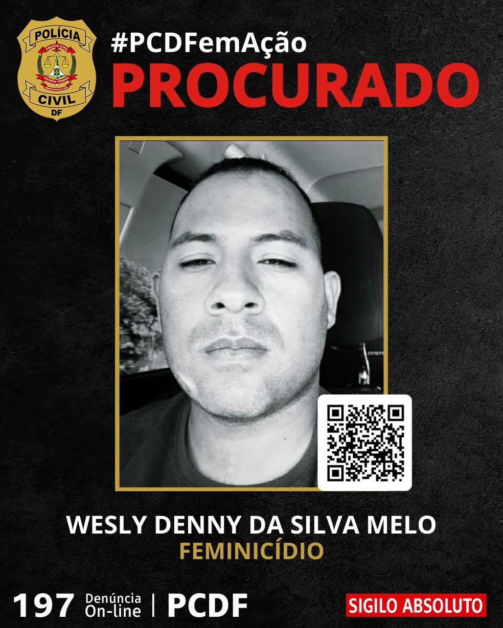 Polícia procura por suspeito de feminicídio no DF; vítima era ex-mulher