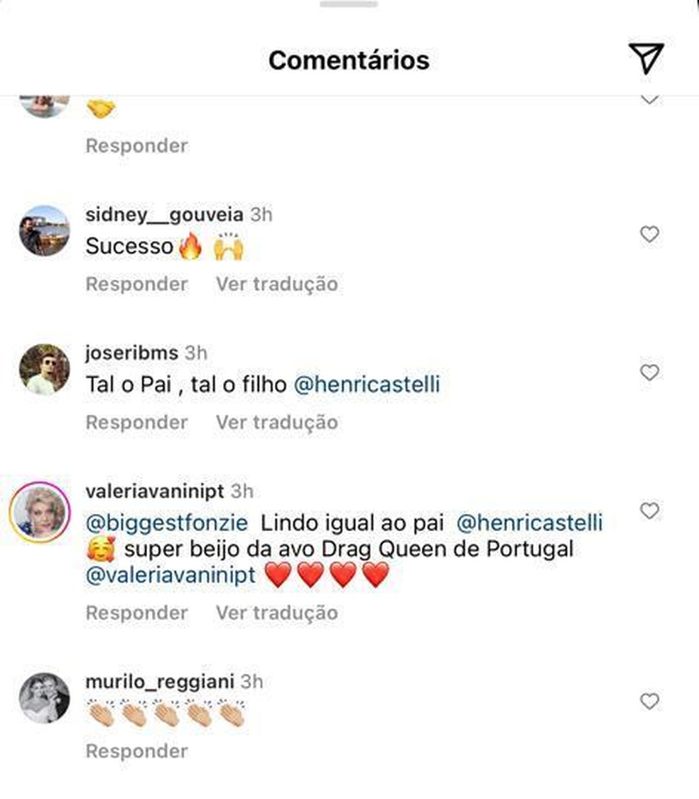 Henri Castelli posta com o filho em viagem a Portugal, e seguidores ...