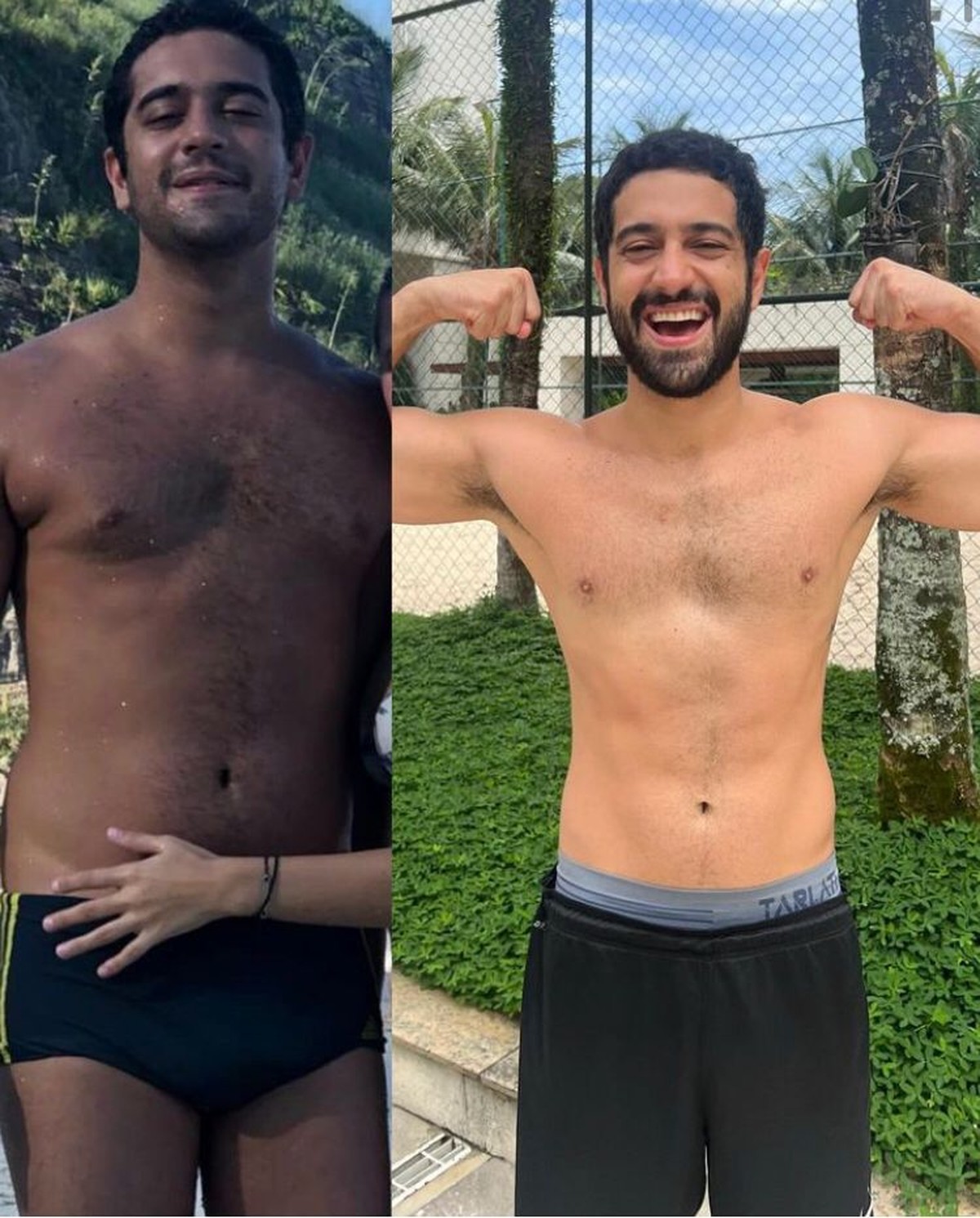 Miguel Rômulo mostra transformação física e recebe elogios