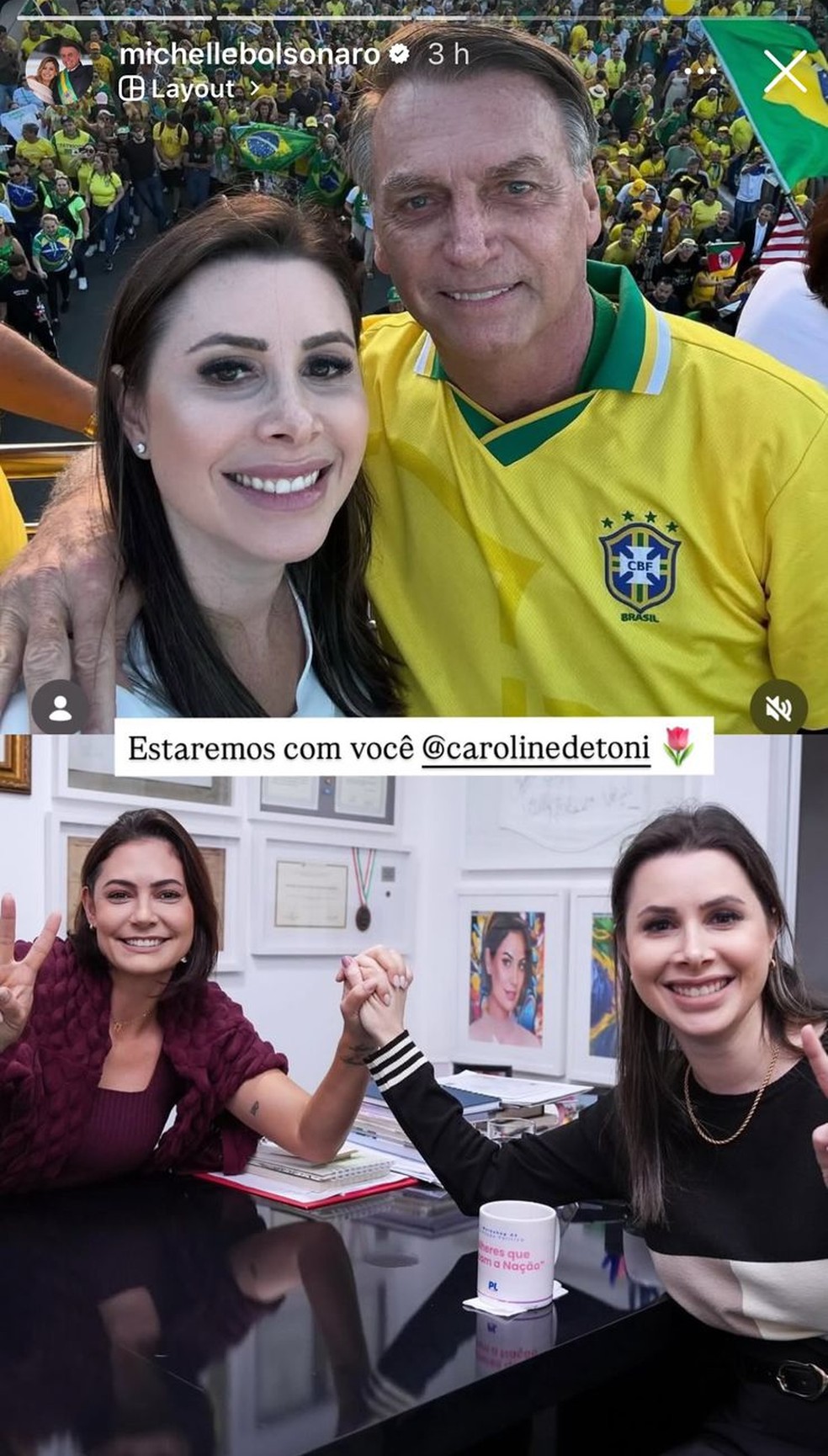 Michelle sai em defesa de Carol de Toni, que disputa espaço para ...
