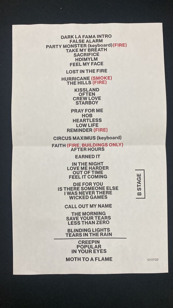 The Weeknd faz show no Rio sob chuva forte; fotos