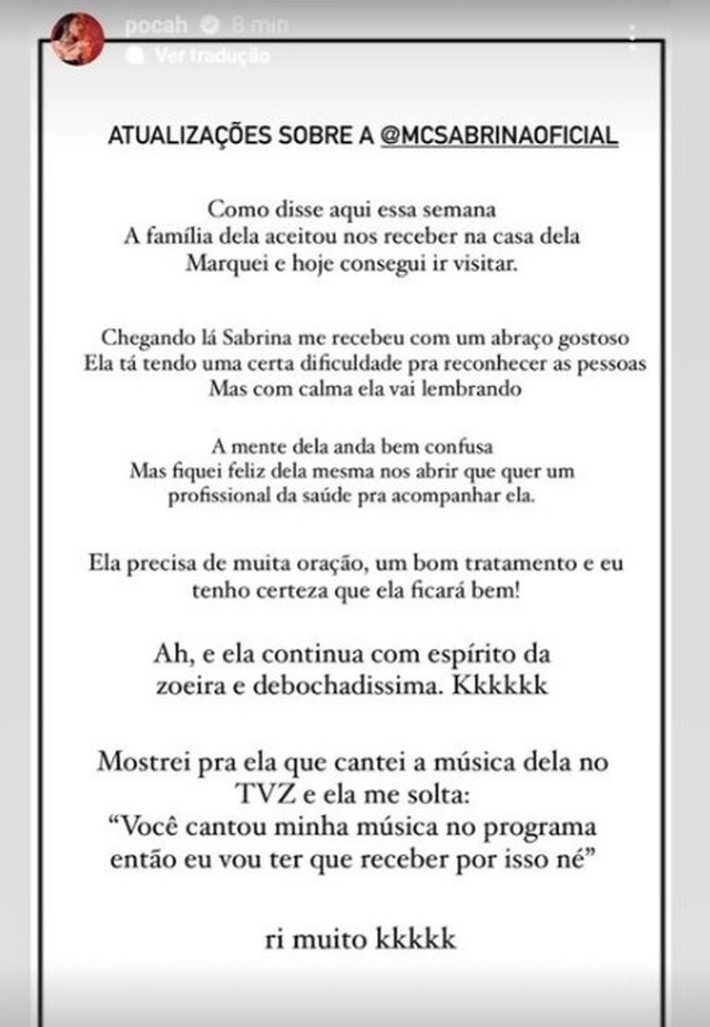Pocah, Rebecca e Jaque Faria falam de MC Sabrina, após sumiço: 'Ela ...