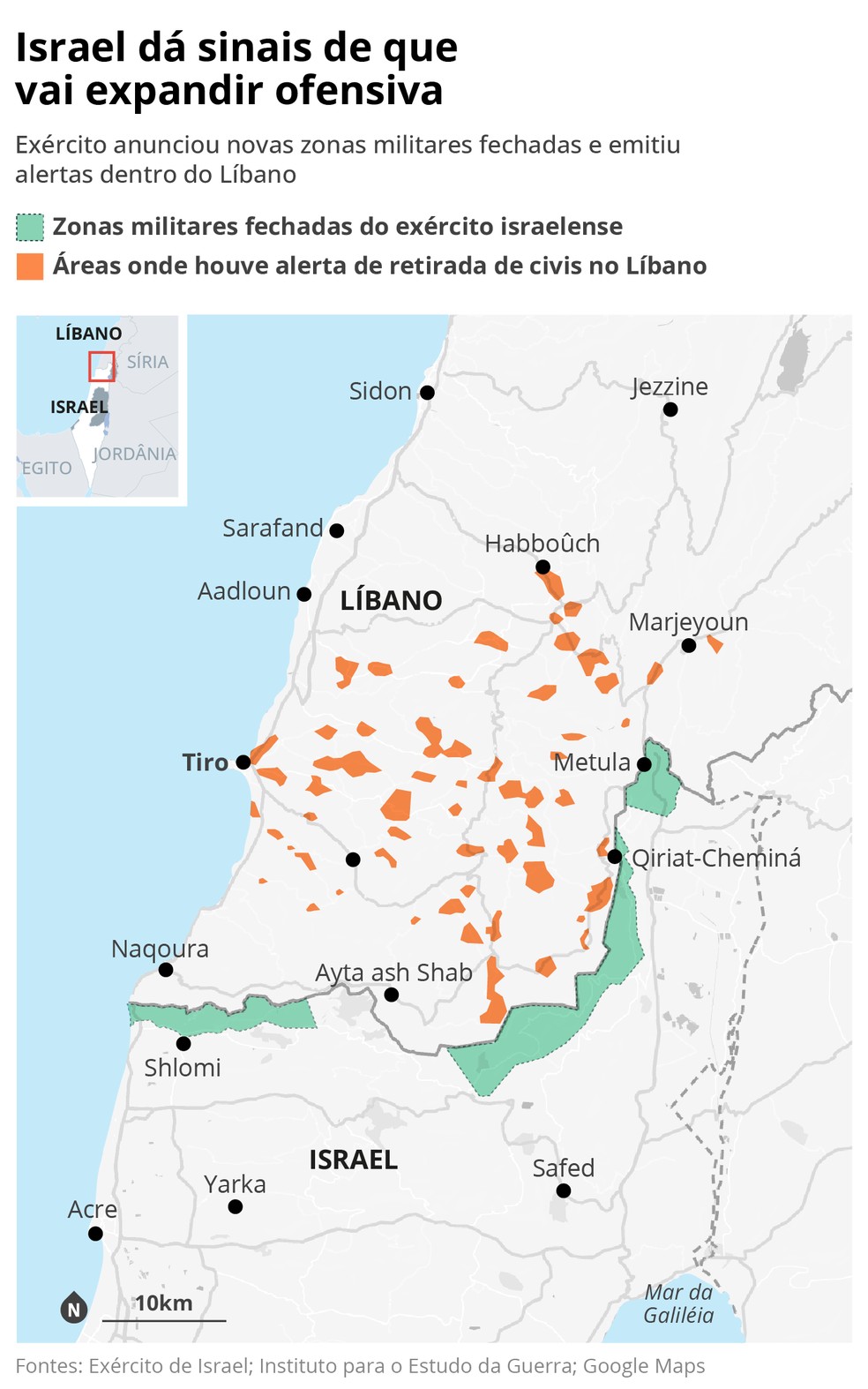Reforços de Israel põem em xeque alegação de que invasão do Líbano é ...