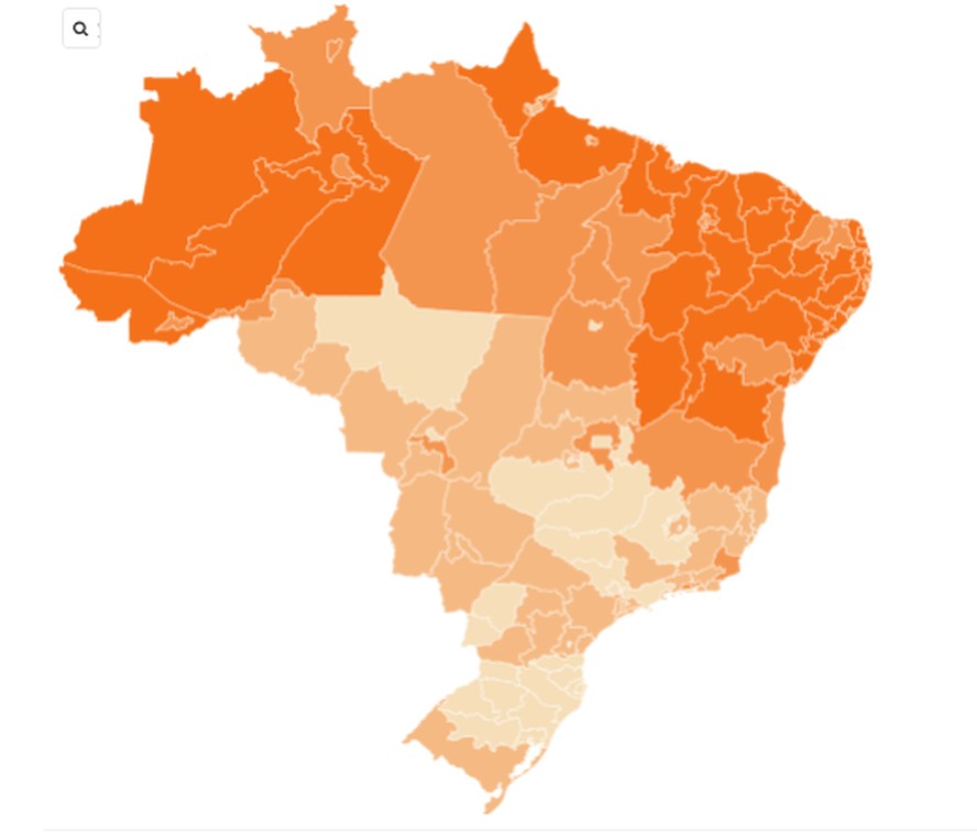Mapa mostra locais no Brasil onde a pobreza é mais intensa; clique e ...