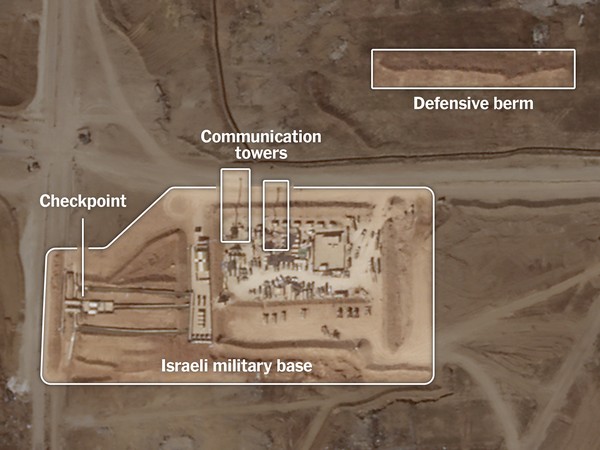 Israel construiu bases na região central de Gaza, um sinal de que ...