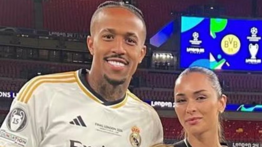 Tainá Castro ganha beijo do namorado, Éder Militão, e registro do casal ...