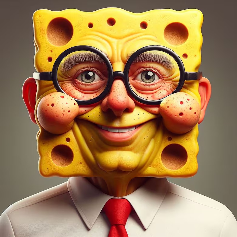 Bob Esponja: como seria o personagem na vida real, de acordo com a inteligência artificial