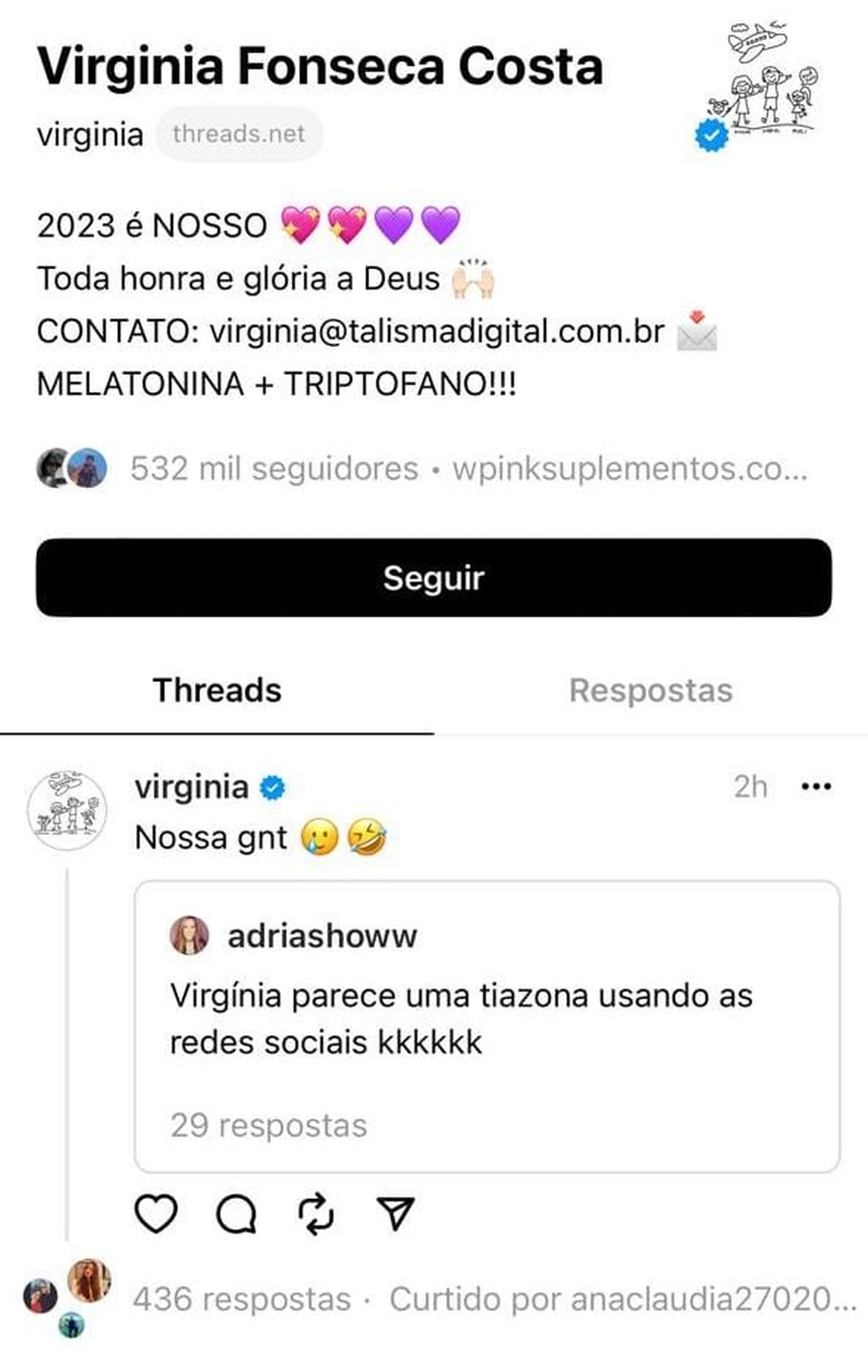 Threads Veja Perfis De Famosos Em Nova Rede Social Que Já Ultrapassa