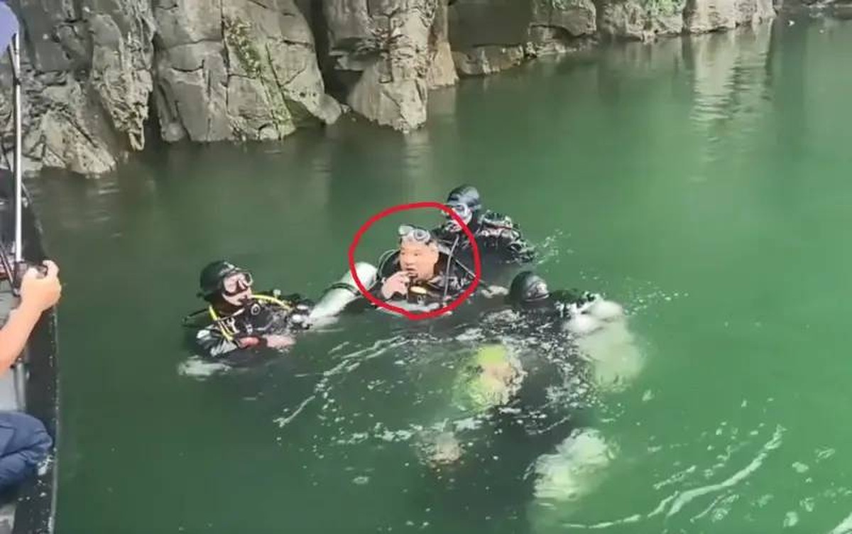 'Eu queria viver': mergulhador é resgatado após cinco dias preso em caverna submersa na China ...