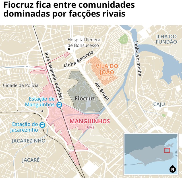 Fiocruz tem protocolo de segurança para evitar ocorrência com bala perdida