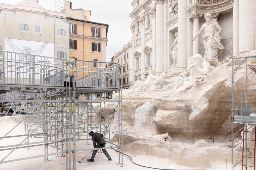 Saiba quem usa os milhões de euros jogados na Fontana di Trevi; limpeza ...