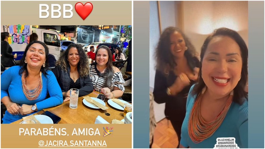 Mani Rego, mulher de Davi, e mãe de Gil do Vigor curtem a noite de São ...