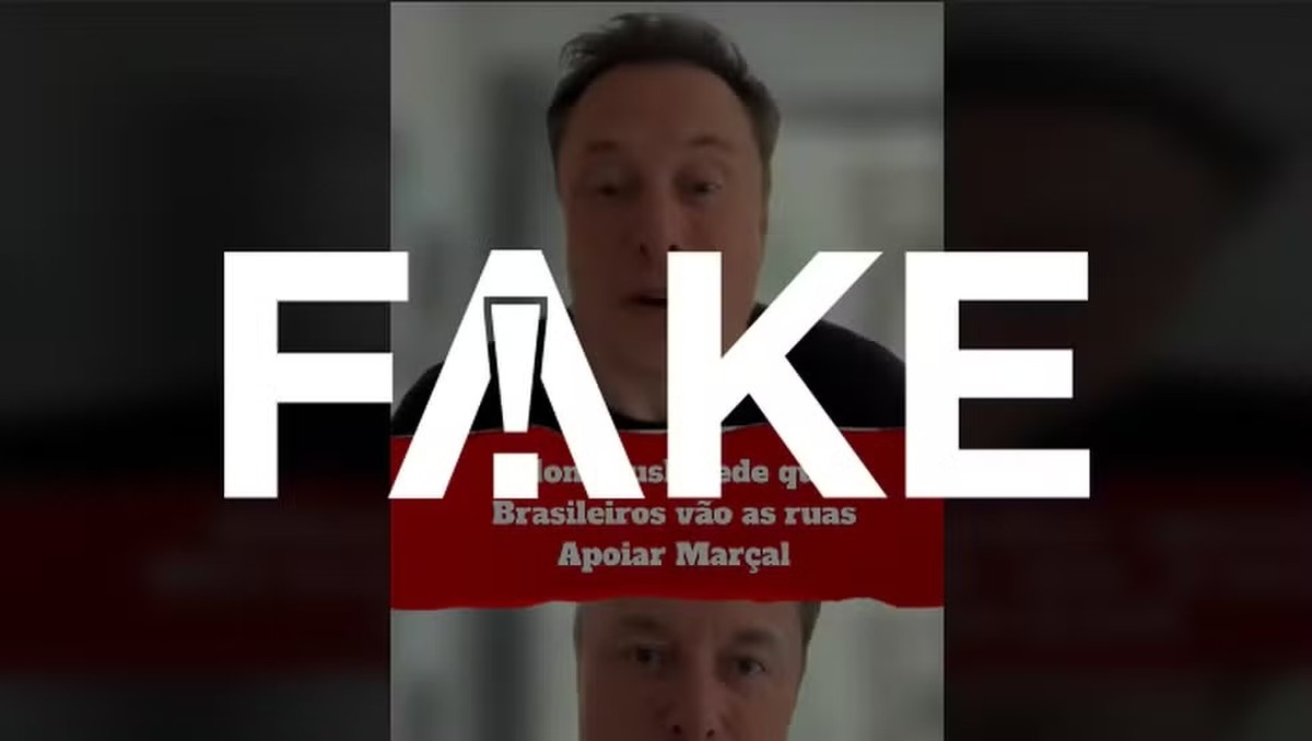 É #FAKE vídeo em que Elon Musk declara apoio a Pablo Marçal; áudio foi ...