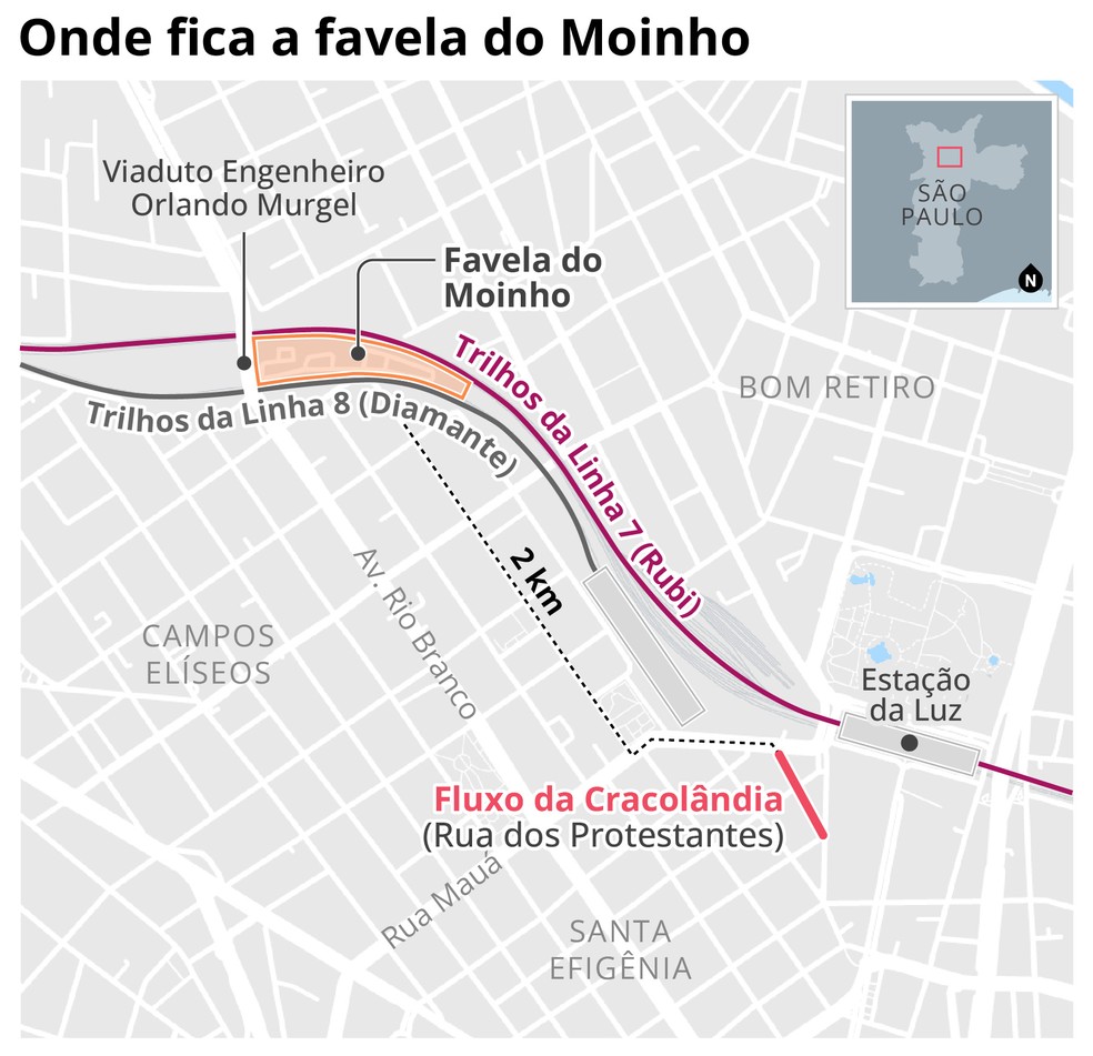 'Bunker do PCC' na cracolândia, favela do Moinho deve ser removida para ...