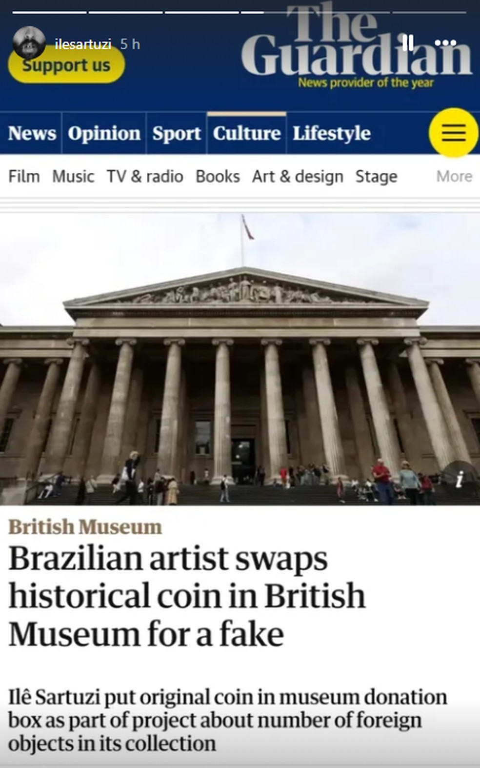 Brasileiro que furtou moeda histórica no Museu Britânico compartilha ...