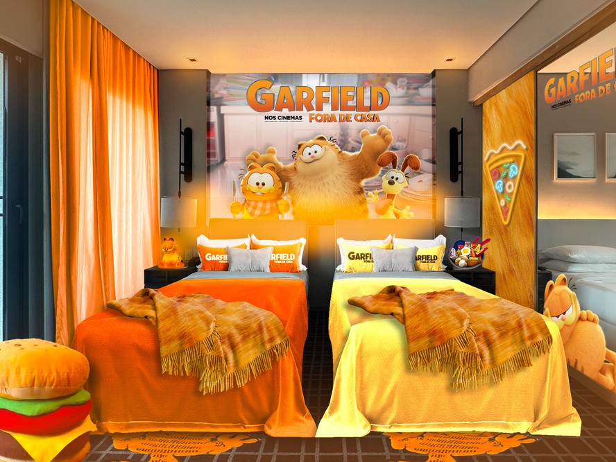 'Garfield – fora de casa' inspira experiência em hotel, lasanha e ...