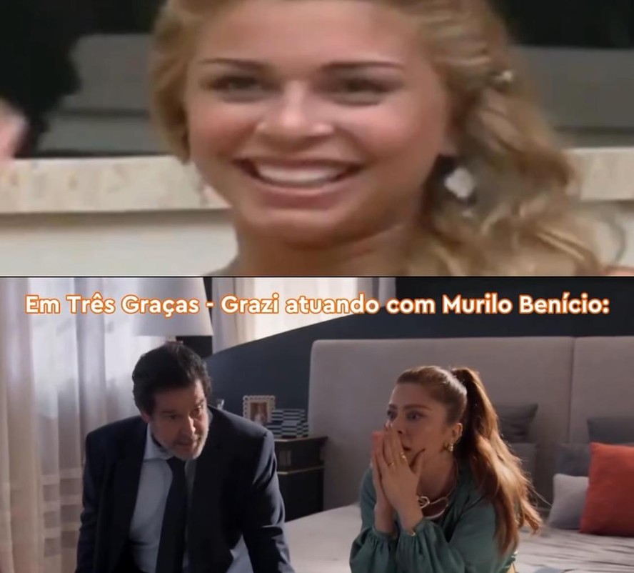 Web resgata Grazi Massafera assistindo à novela de Murilo Benício de ...