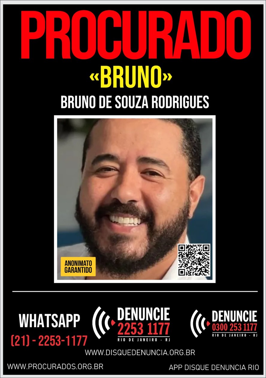 Disque Denúncia Divulga Cartaz Pedindo A Localização De Bruno Rodrigues