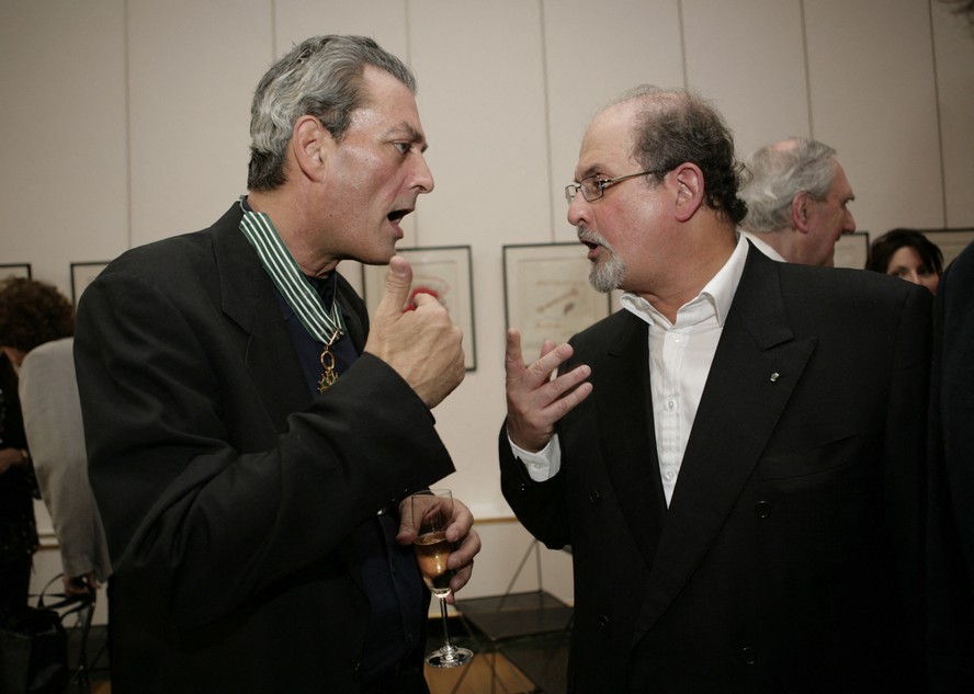 Salman Rushdie ficou 'impressionado' com aparência de Paul Auster em ...