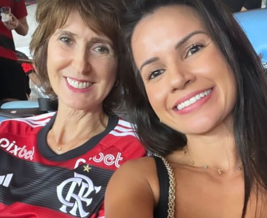 Pé quente: Nora de Tite mostra 1ª vez da sogra no Maracanã