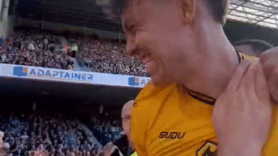 André, do Wolverhampton, pega celular de torcedor na arquibancada e ...