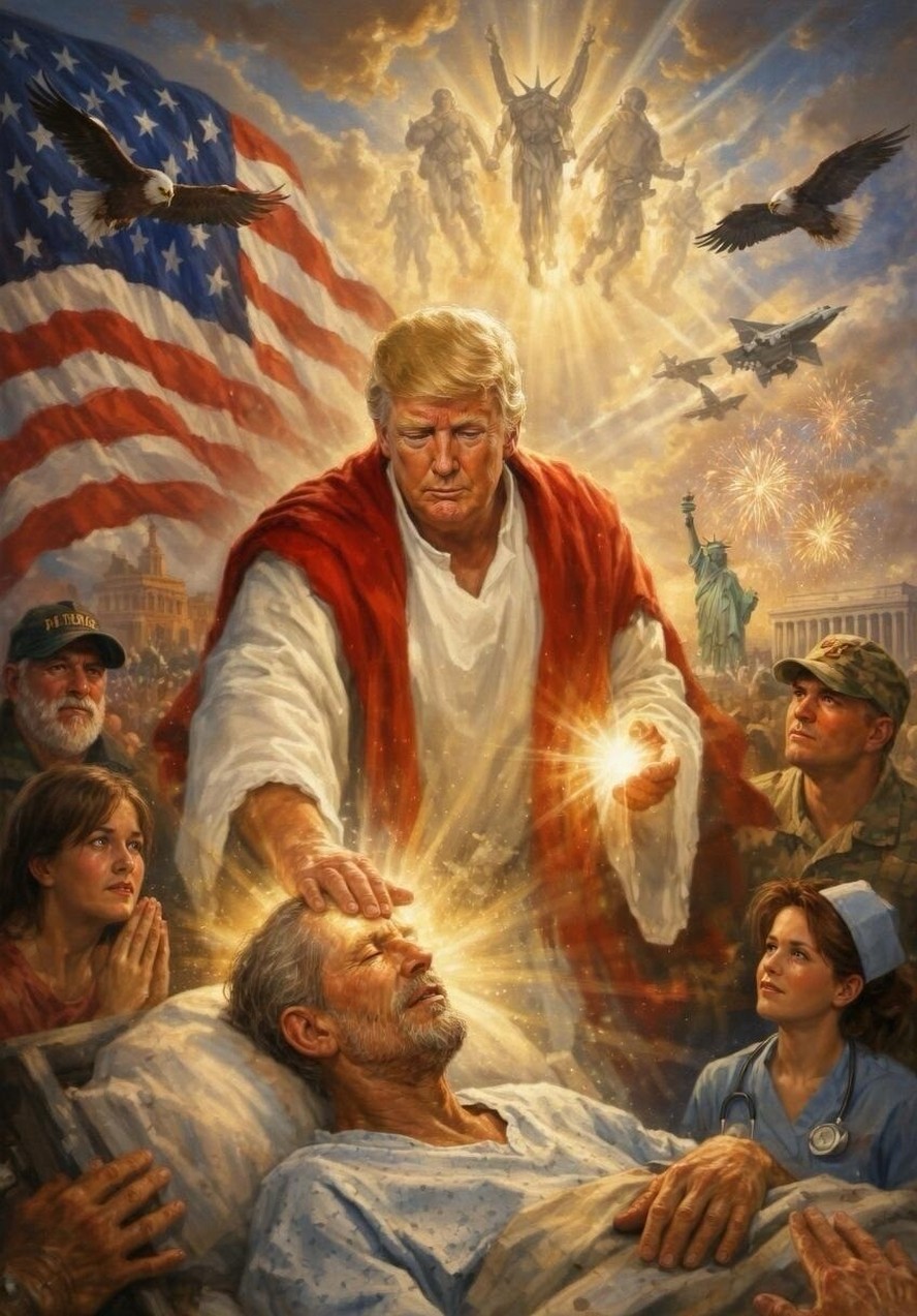 Após chamar o Papa Leão XIV de 'fraco', Trump publica imagem de si ...