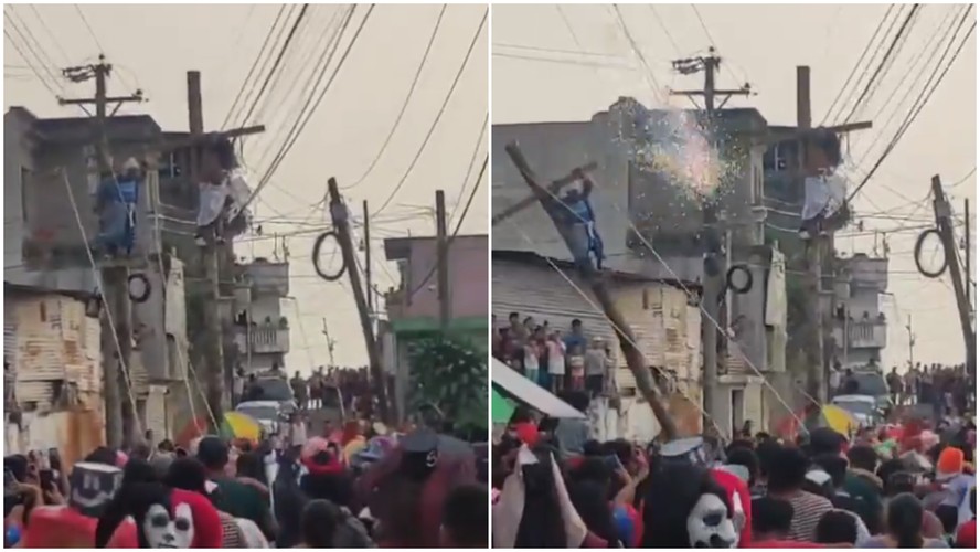 Semana Santa: homem que interpretava Jesus leva choque durante ...
