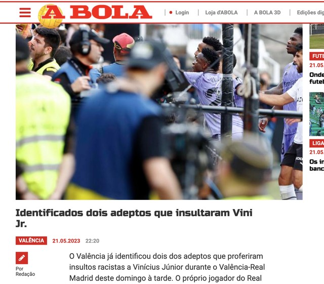 Racismo contra Vini Jr: ofensas racistas contra atleta brasileiro têm repercussão internacional