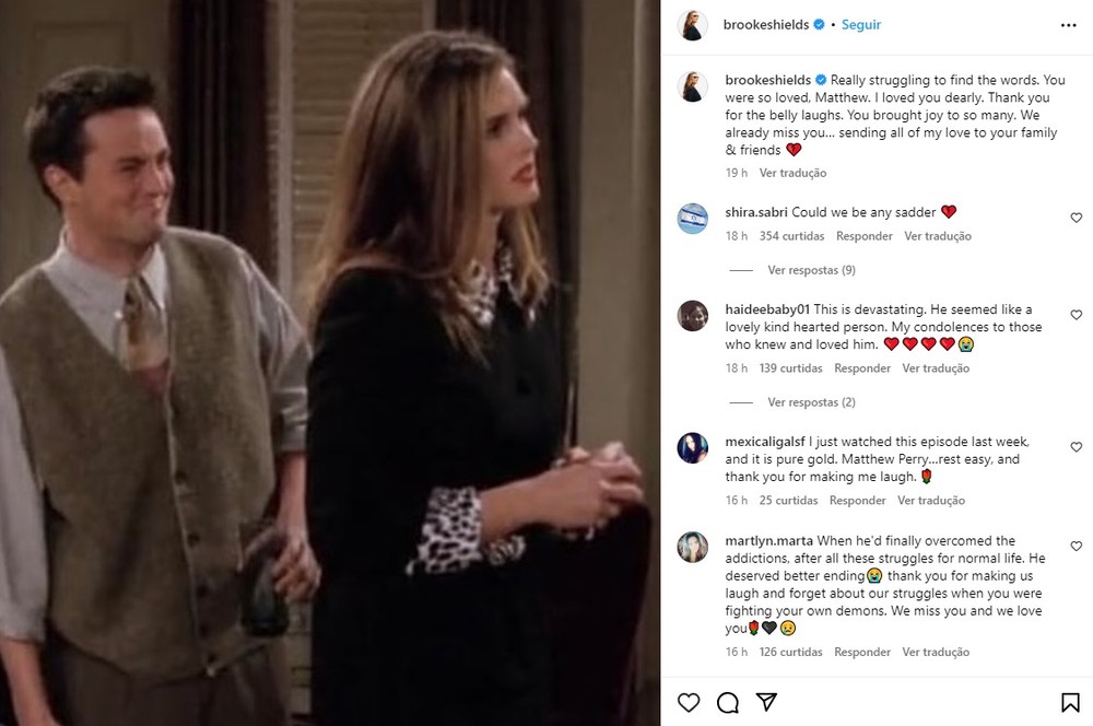 Atores que participaram de 'Friends' relembram Matthew Perry; veja as ...