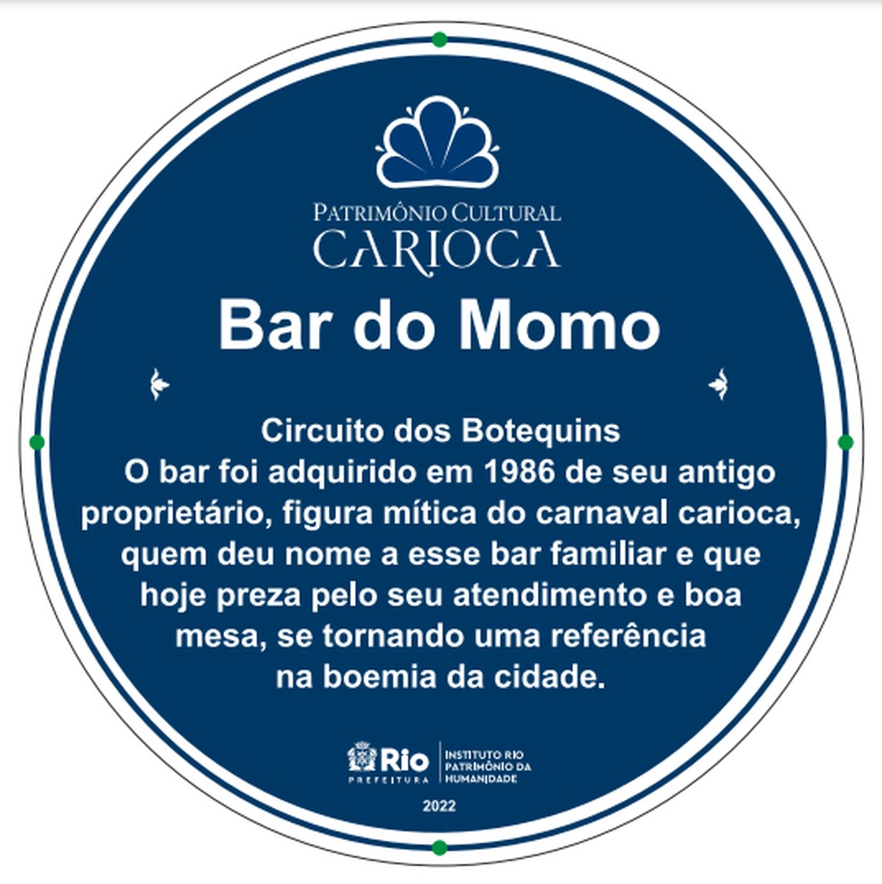 Cinquentão tijucano, Bar do Momo vira Patrimônio Cultural Carioca