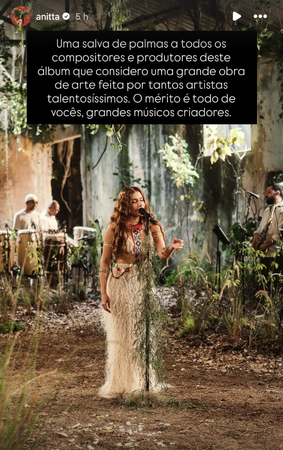 Som Brasil Anitta: 'Fiquei muito feliz e emocionada tanto gravando ...