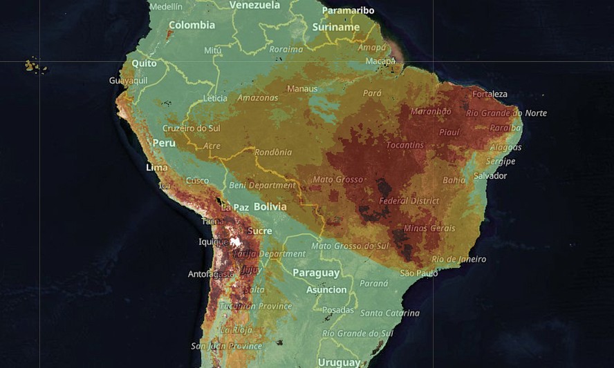 Queimadas no Brasil: veja quais são as áreas com maior risco de serem atingidas neste sábado