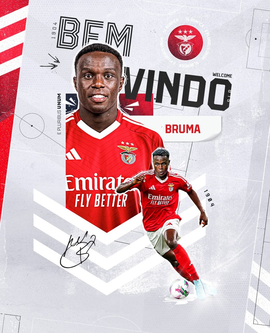 Benfica frustra o Vasco e anuncia o atacante Bruma