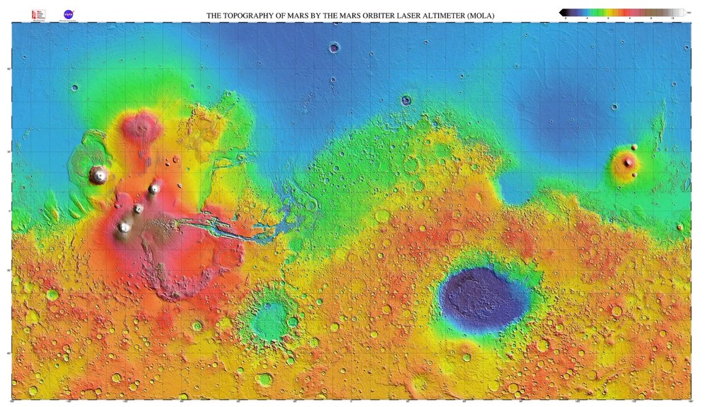 Novo mapa de Marte permite 'ver todo o planeta de uma vez'