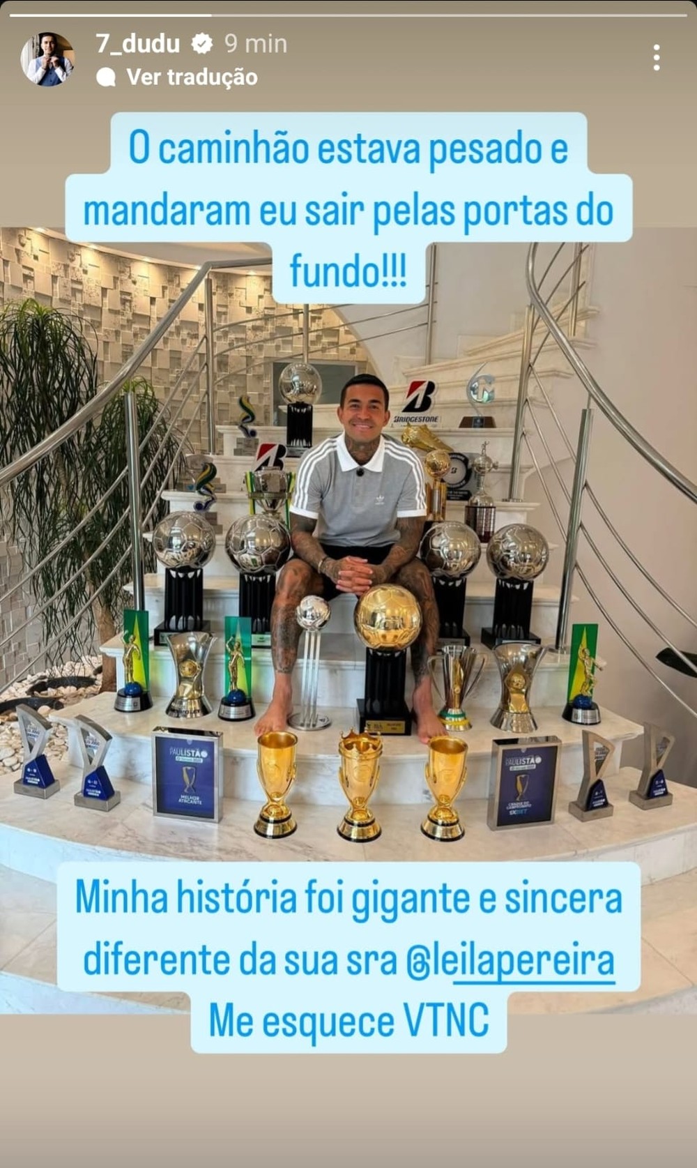 Dudu rebate e xinga Leila Pereira após declaração sobre saída do ...