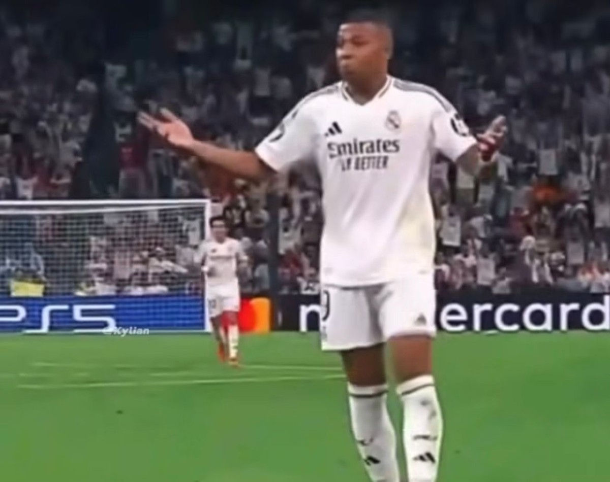 Vídeo mostra reação de Mbappé ao gol de Endrick na vitória do Real ...