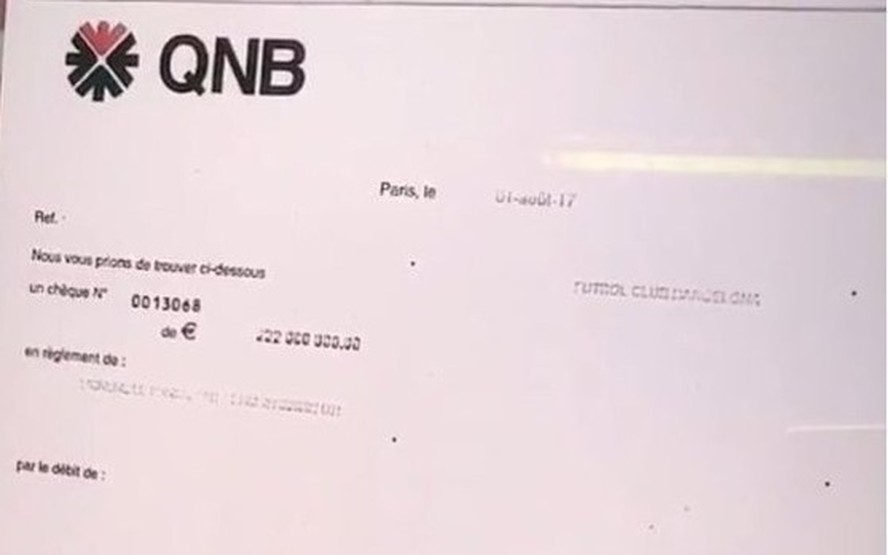 Ex-empresário revela cheque da compra de Neymar pelo PSG: 'Não haverá ...