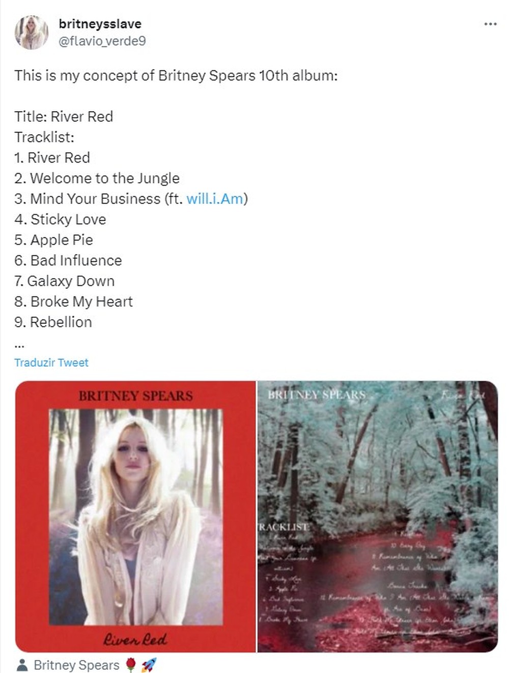 Britney Spears ou Maria River Red? Fãs especulam nas redes se cantora ...