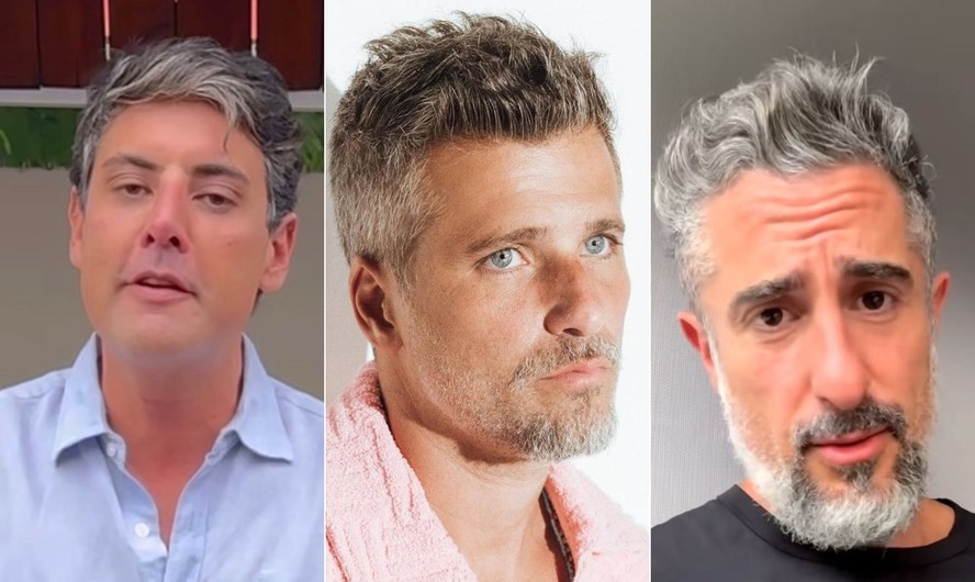 Bruno de Luca assumiu o cabelo grisalho; veja outros famosos, de Bruno ...