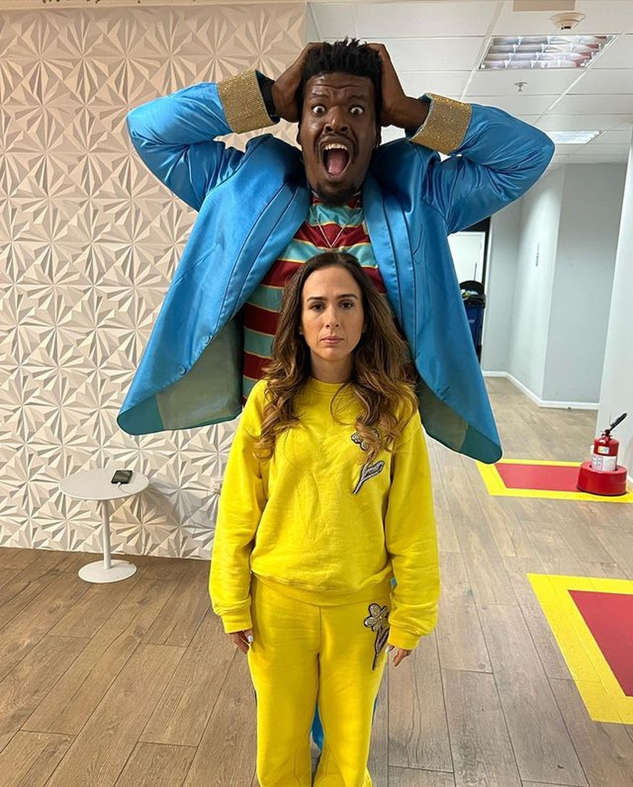 Tata Werneck diverte fãs ao comparar altura com Digão Ribeiro ...