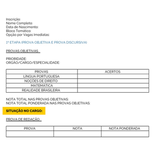 CNU: resultado da prova objetiva e nota preliminar da discursiva são ...