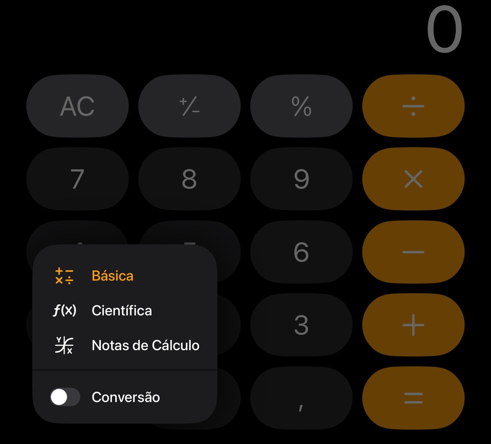 iPhone ganha nova calculadora, com escrita manual e geração de gráficos ...