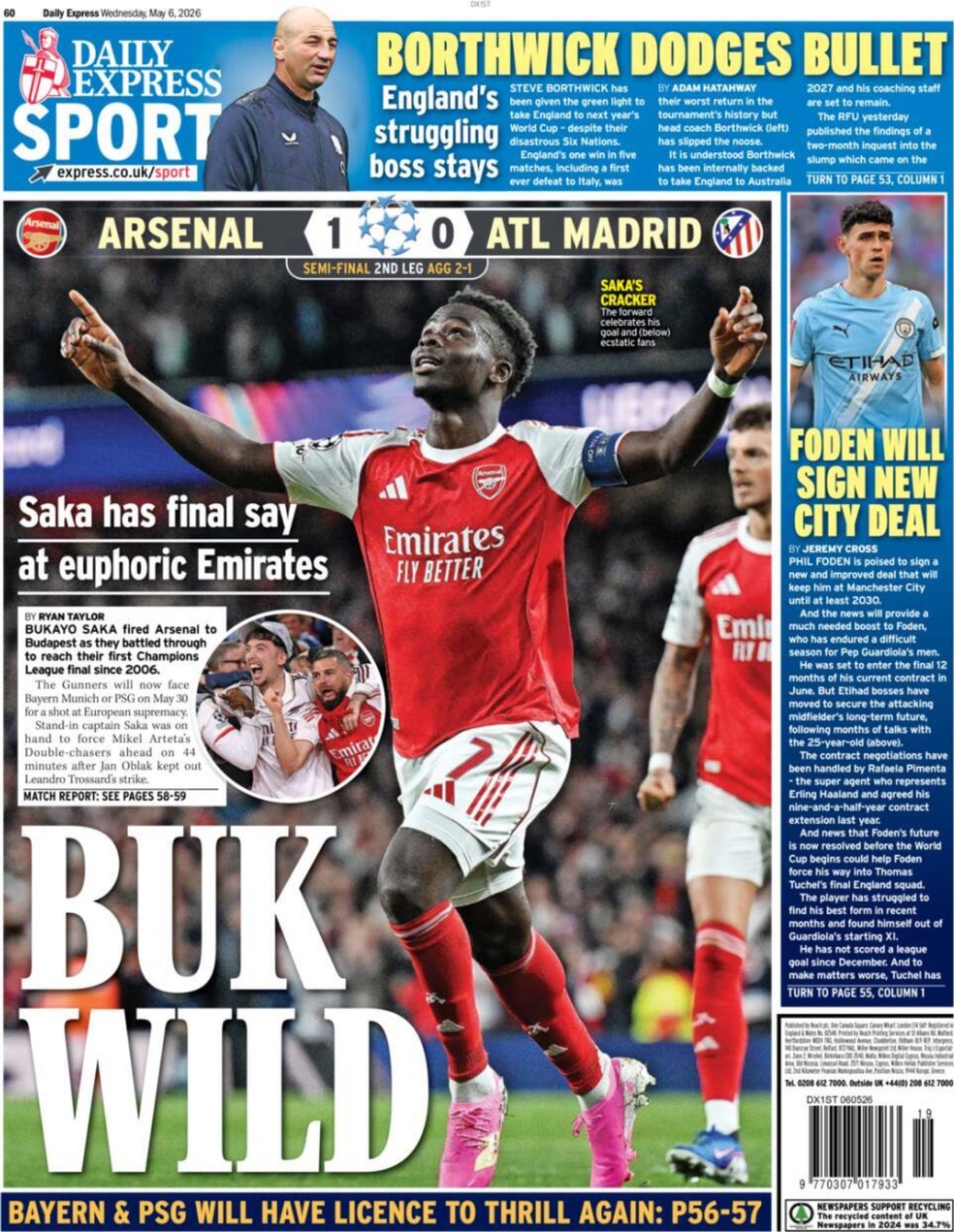 Imprensa internacional exalta Arsenal e trata eliminação do Atlético ...