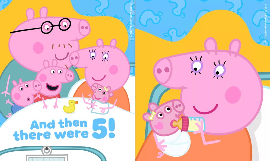 Nasce a nova irmã de Peppa Pig; veja as primeiras fotos de Evie